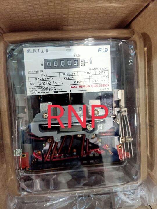 kwh meter fuji 3 phase 20(60)A kwh meter listrik 3 phase mekanik | Lazada Indonesia