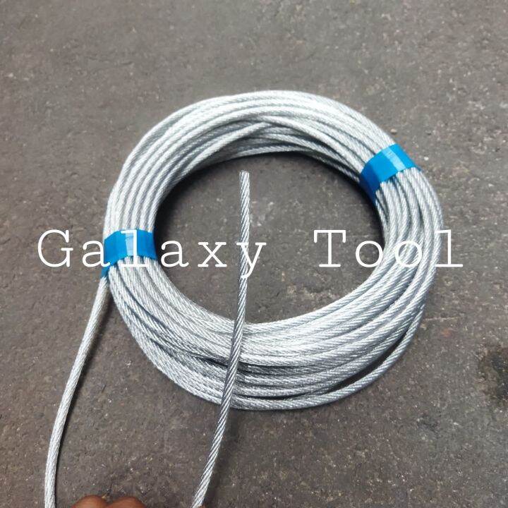 kawat seling baja lapis Plastik 6 mm 8 mm 10 mm 12 mm Tali kawat Sling ...