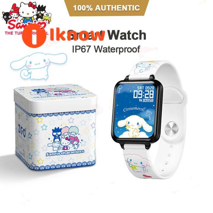 I know 100% Authentic Hello Kitty Smart Watch IP67 Waterproof Bluetooth ...