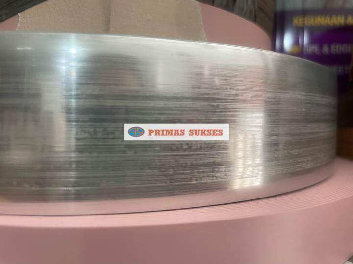 Edging Warna SILVER STAINLESS GLOSSY 42/1 MM Hpl pelapis pinggir meja ...