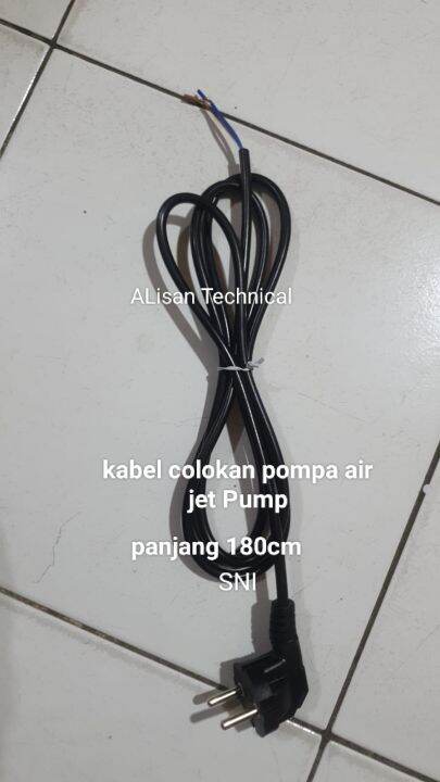 Kabel colokan pompa air jet Pump 2x0.75mm full Tembaga 180cm SNI ...