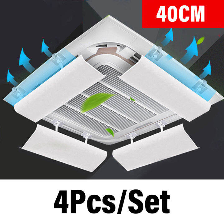 4Pcs/Set Talang Ac Cassette Penahan Angin Akrilik Penutup Angin Ac ...