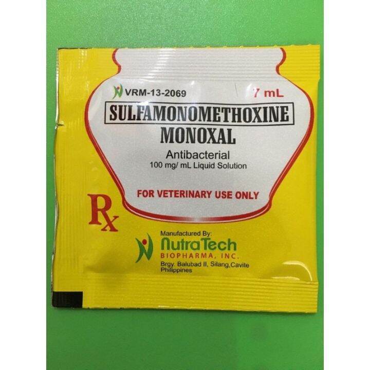 Monoxal Antibacterial 7ml (1 sachet) For gamefowl, piglet, goat, dog ...