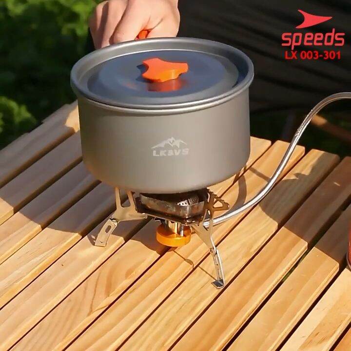 SPEEDS Alat Masak Set Mini Camping Cooking Set Pesta Nesting Stove ...