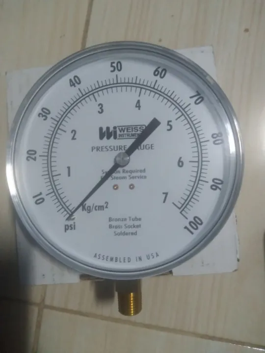 เกจวัดแรงดันpressure gauge weiss 4CTS-100 แวคคั่มเกจ เกจวัดสูญญากาศ ...