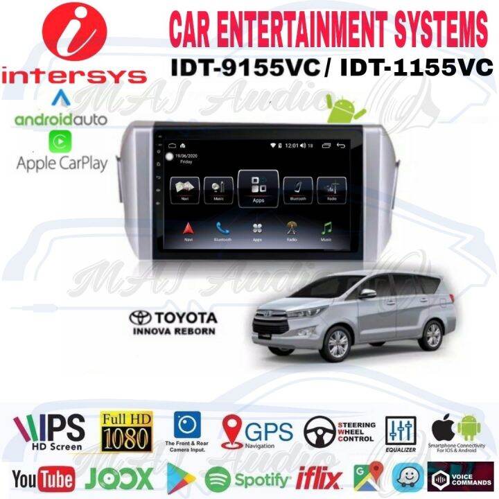 Head Unit Android Intersys OEM Toyota Innova Reborn Voice Command ...