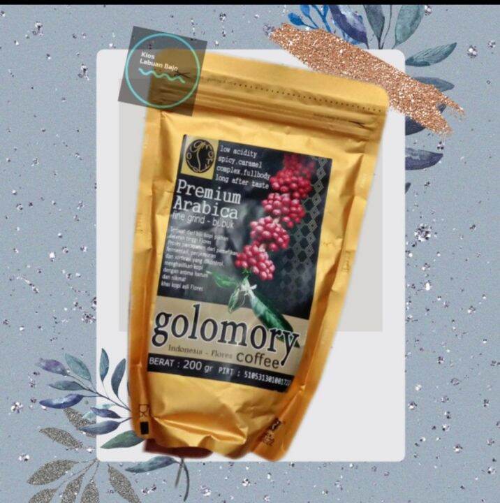 Kopi Bubuk Golomory Arabika 200 gr khas Labuan Bako Manggarai Flores ...