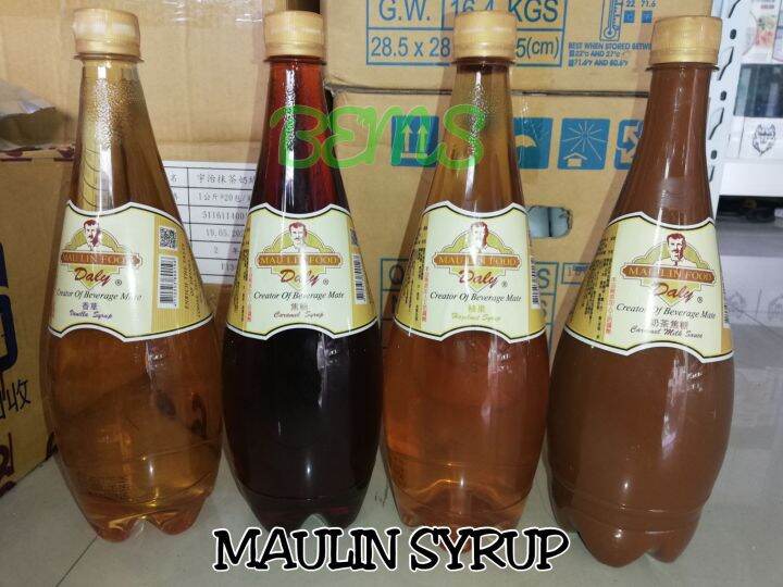 MAULIN syrup Hazelnut Caramel and Vanilla For Coffee Milktea or Frappe ...