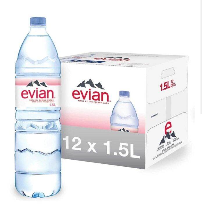 Evian Natural Spring Water 1.5L x 12 Bottles | Lazada PH