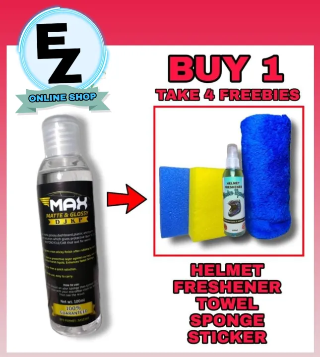 Maxx Matte & Glossy Coat with FREE Helmet Freshener | Lazada PH
