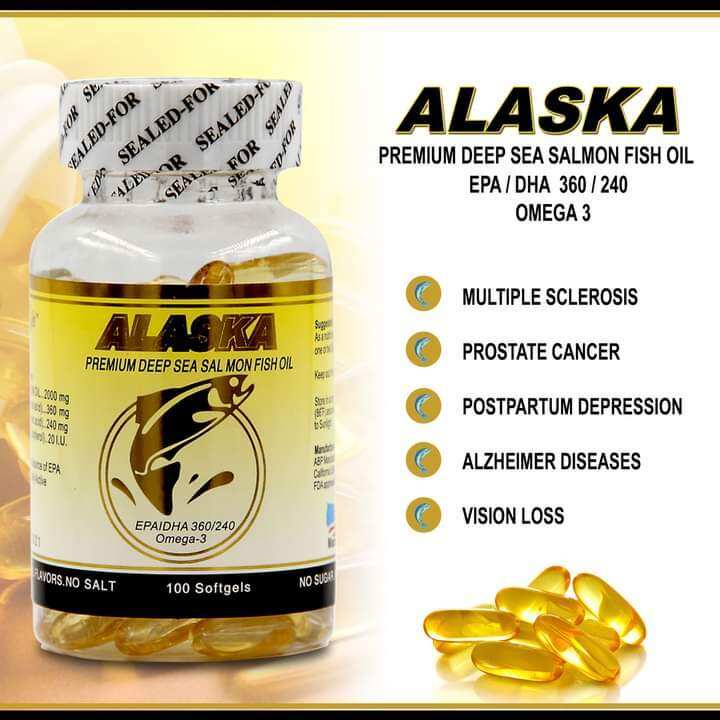 Authentic Alaska Premium Deep Sea Salmon Fish Oil with Omega 3 | Lazada PH