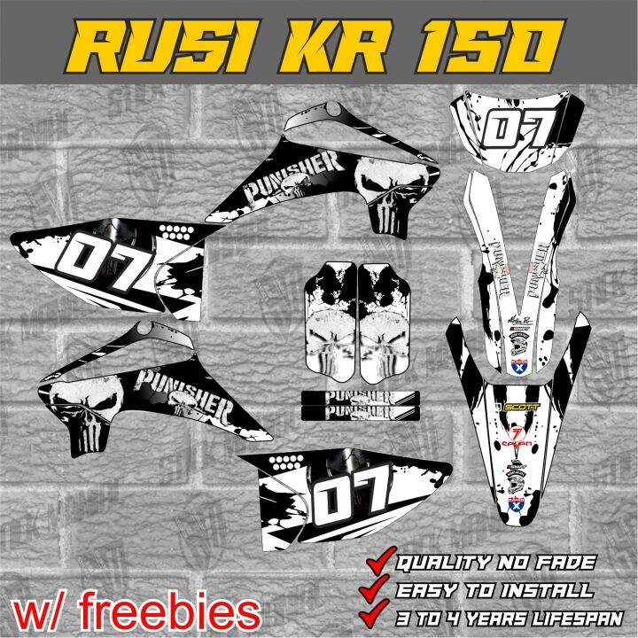 Rusi KR 150 decals sticker, laminated | Lazada PH