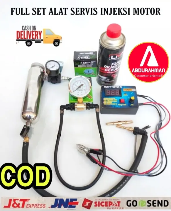 FULL SET alat Servis Injeksi Motor universal INJECTOR CLEANING TOOLS ...
