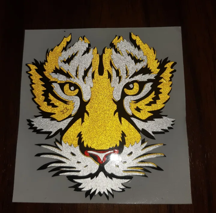 stiker cutting kepala macan 7cm sticker motor | Lazada Indonesia