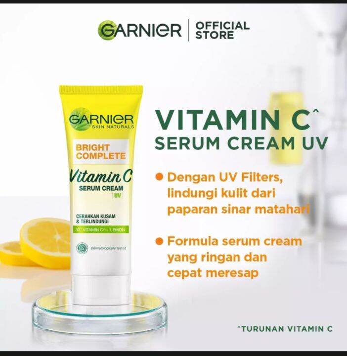 Garnier Bright Complete 20ml Vitamin C Serum Cream Krim Garnier | Lazada Indonesia