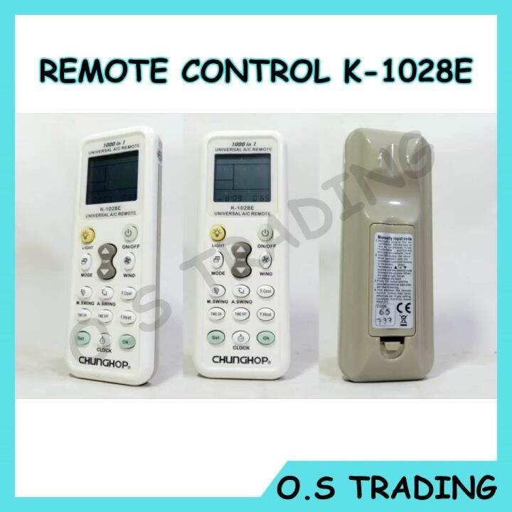 1000 IN 1 Universal Aircond Remote Control All Brand/Model Supported AC ...