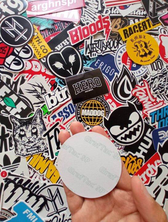 Sticker Clothing Brand Lokal bahan Graftac anti air paketan 10pcs ...
