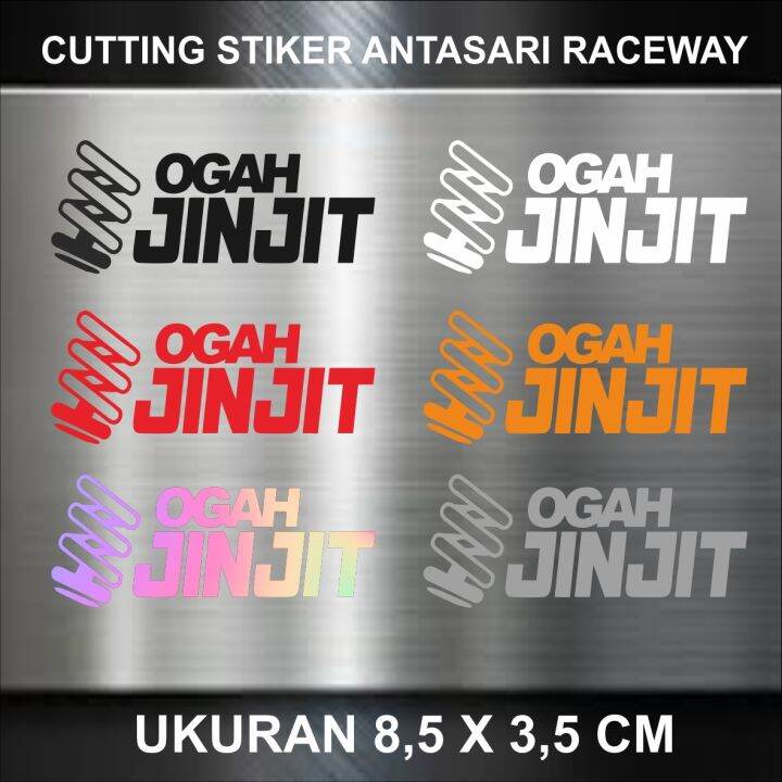 Cutting Stiker/Sticker Motor Viral Ogah Jinjit | Lazada Indonesia