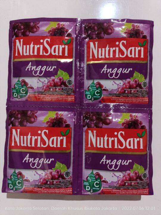 Nutrisari Anggur 1 renceng isi10 | Lazada Indonesia
