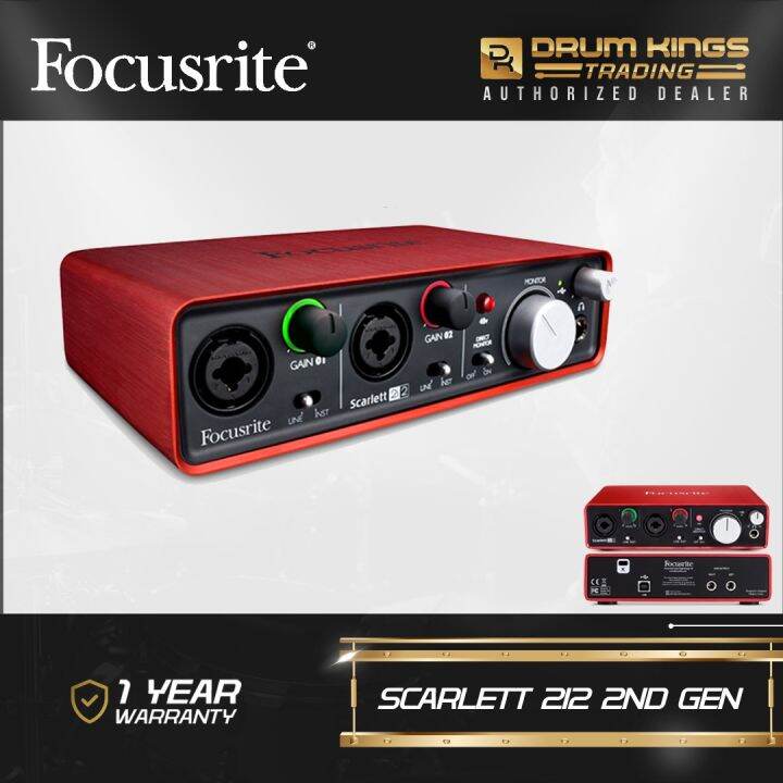 Focusrite Scarlett 2i2 2nd Gen USB Audio Interface | Lazada PH