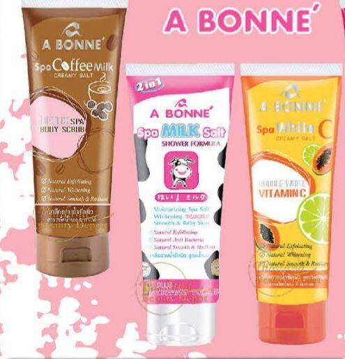 เกลือสครับอาบน้ำ เอบอนเน่ A BONNE เกลือสปาอาบและขัดผิว ด้วยคุณค่าของ ...