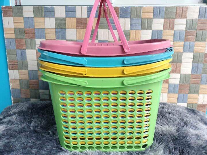 Grocery Shopping laundry basket with handle | Lazada PH