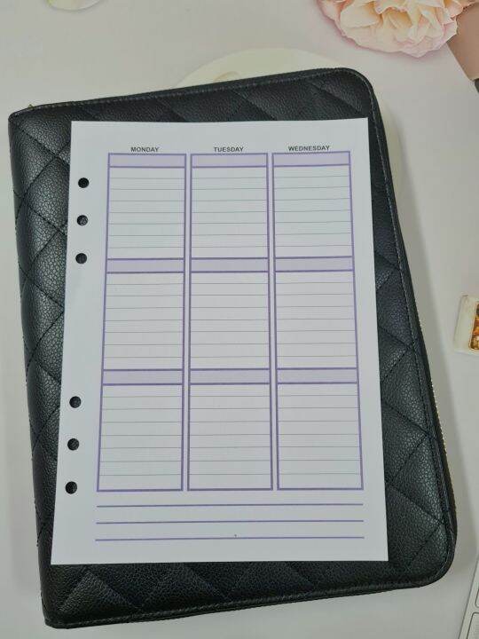 VERTICAL LINE A5 6 RING PLANNER INSERTS REFILL | Lazada