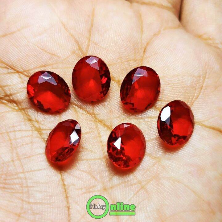 Batu Permata Merah siam Cutting | Lazada Indonesia