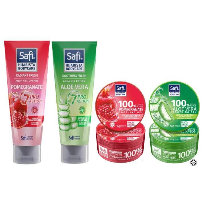 Safi Hijabista Bodycare Radiant/ Soothing Gel Fresh Gel Lotion (180ml ...