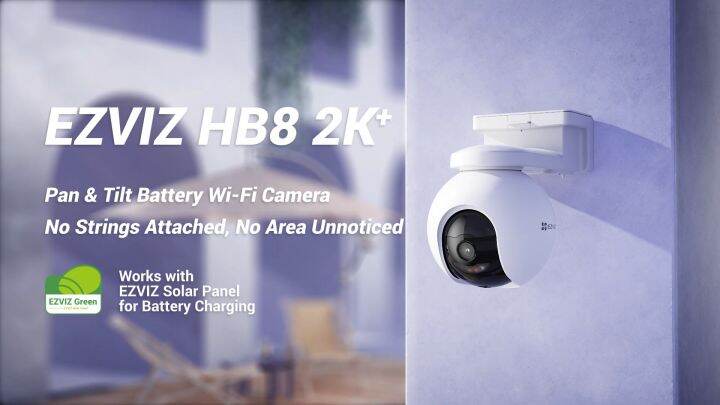 EZVIZ HB8 2K+ 4MP Battery-Powered PT Camera CS-HB8-R100-2C4WDL | Lazada