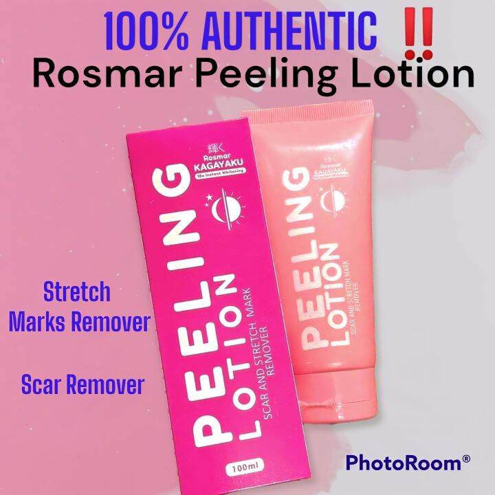 Rosmar Peeling Lotion Scar and Stretch Marks Remover 100ml 100% Original | Lazada PH