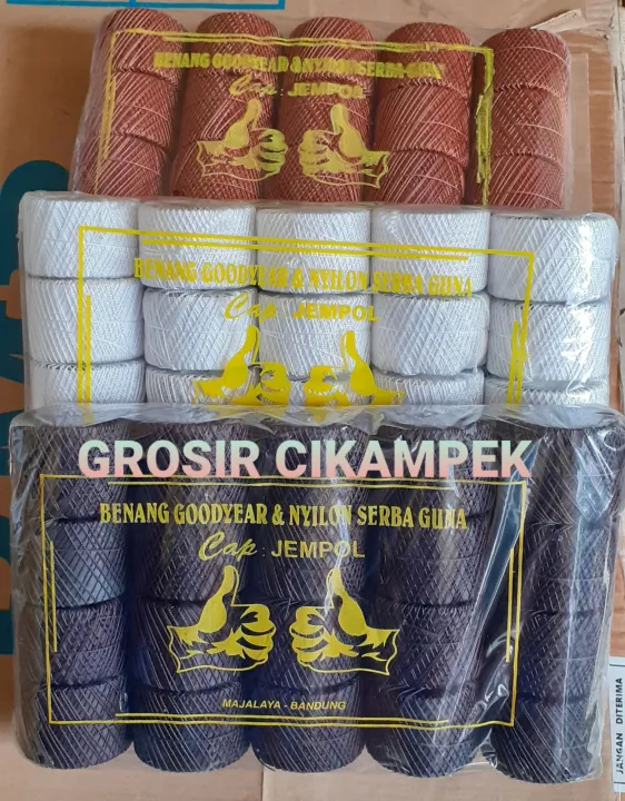 Benang sol sepatu coklat isi 20 roll,benang nilon | Lazada Indonesia