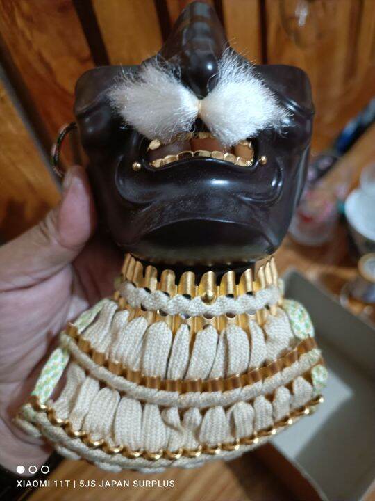 Japanese menpo samurai face guard iron mask (display only)18cmx10cm ...