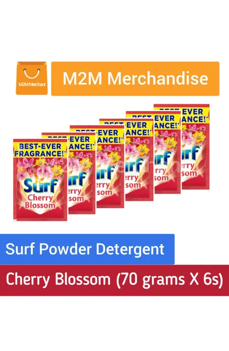 Surf Powder Detergent - Cherry Blossom (70 grams X 6s) sachet | Lazada PH