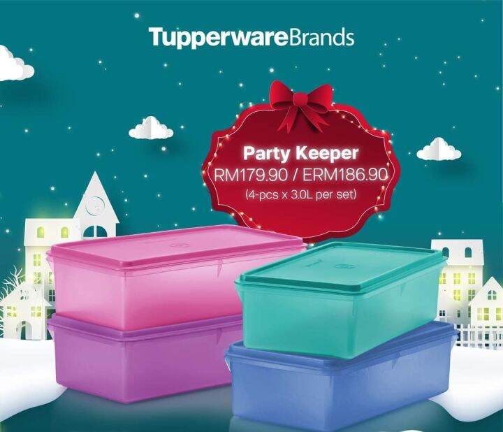 PARTY KEEPER/BEKAS TUPPERWARE/BEKAS SAYUR/BEKAS BUAH-BUAHAN/BEKAS TUTUP ...