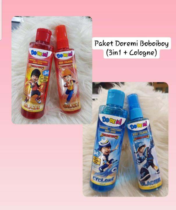 [ DOREMI ] Paket Boboiboy 3in1 200ml + Cologne 100ml | Lazada Indonesia