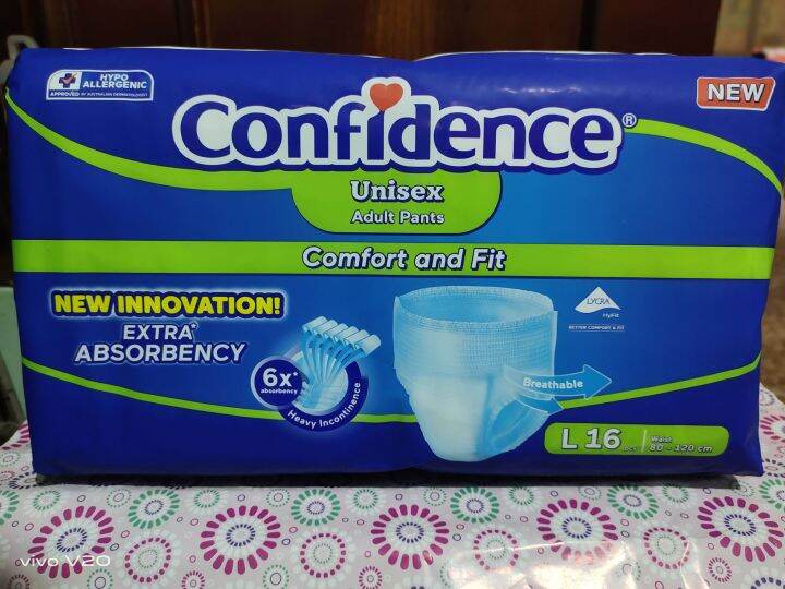 CONFIDENCE EXSTRA Serap Popok Celana Popok Dewasa L isi 16 | Lazada ...