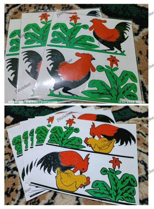 sticker logo mangkok ayam jago cutting sticker | Lazada Indonesia