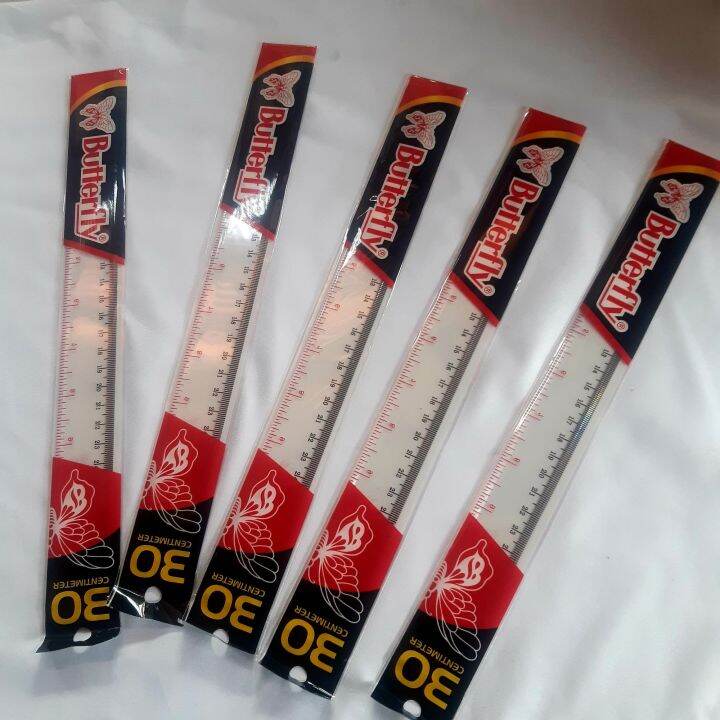 PENGGARIS PLASTIK BUTTERFLY 30 Cm/MIKA GLASS RULLER BUTTERFLY | Lazada Indonesia