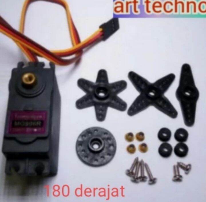 SERVO 180 DERAJAT TOWER PRO MG996 high torsi MG996R Level arduino uno ...