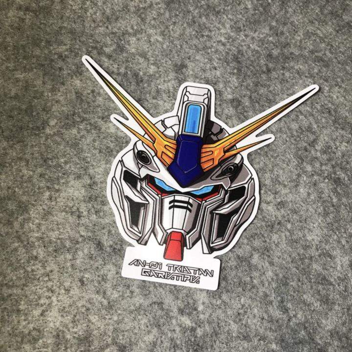 Cartoon Gundam Gundam Head Modified Car Sticker Rear Window Scratch ...