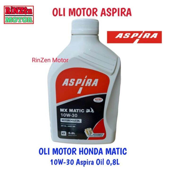 Oli aspira MX 10w-30 0.8lt matic beat mio vario shell aspira original ...