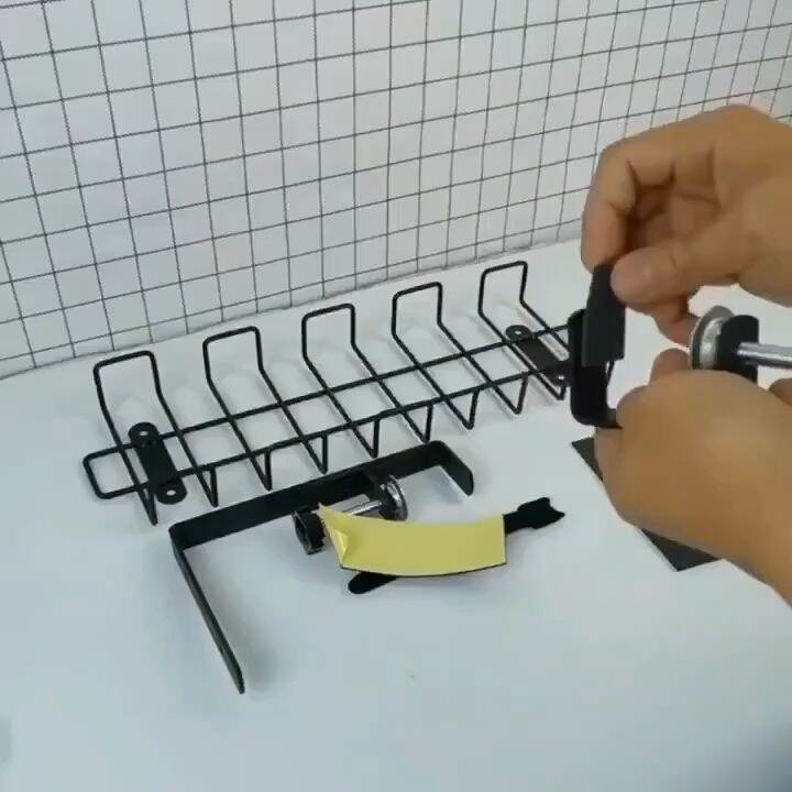 [Ready Stock]under table cable tray/cable management tray/Under Desk ...