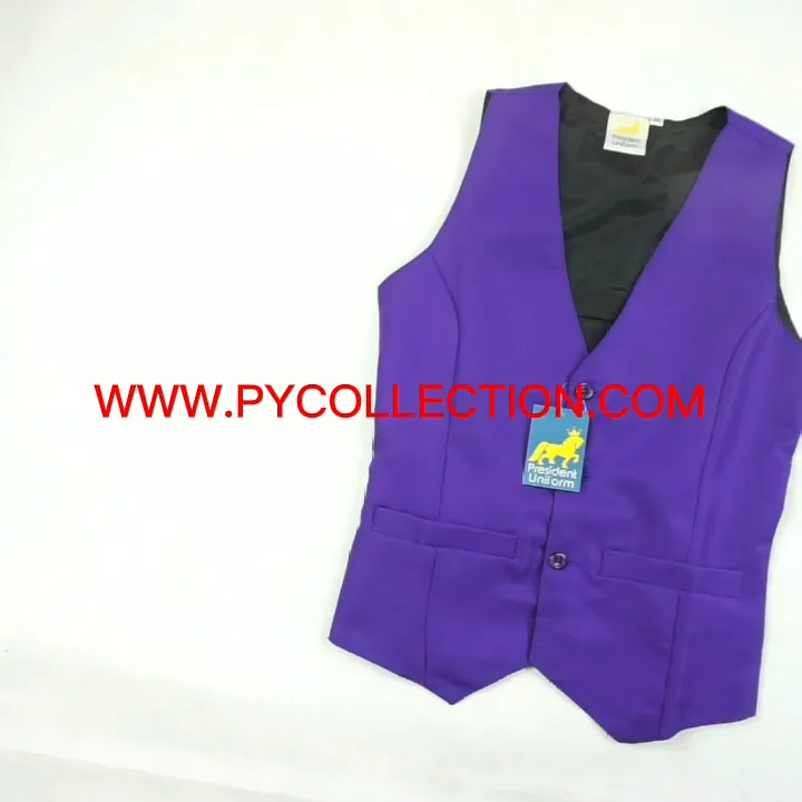 VEST PURPLE PENGAWAS READY STOCK !!! VEST SEKOLAH RENDAH DAN MENENGAH / PV003 - PRESIDENT ...