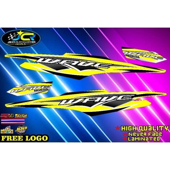 Honda wave 100 Stock decals Sticker High Quality Sticker High Quality ...
