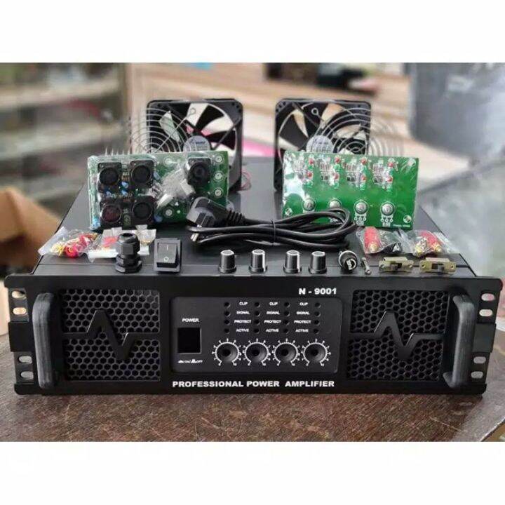 Bok power amplifier N9001 4ch box power N9001 4ch ukuran 3U lengkap aksesoris box bahan tebal ...