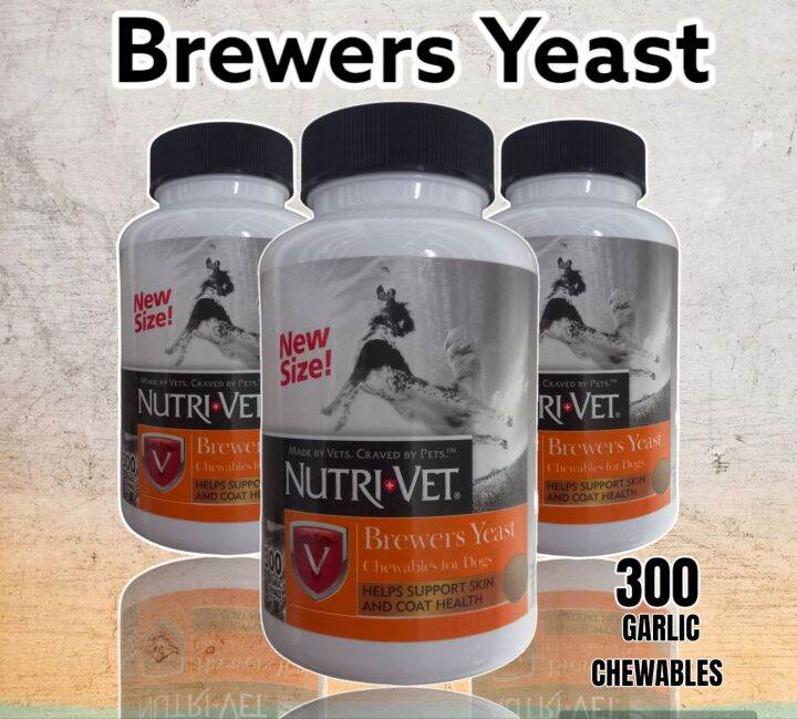 Nutrivet Brewers Yeast 300 Garlic Chewables | Lazada PH