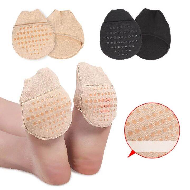 VTTO 1คู่ Ball Of Foot Cushion ถุงเท้า Toe Topper ถุงเท้าครึ่ง Forefoot ...