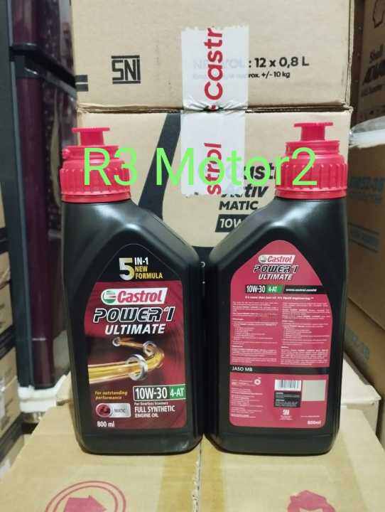 OLI CASTROL POWER1 ULTIMATE MATIC 0.8L 10W/30 FULL SYNTHETIC ALL motor ...