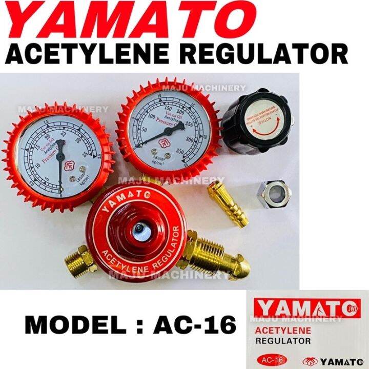 YAMATO Acetylene (C2H2) REGULATOR FLOW METER (WELDING & CUTTING) | Lazada